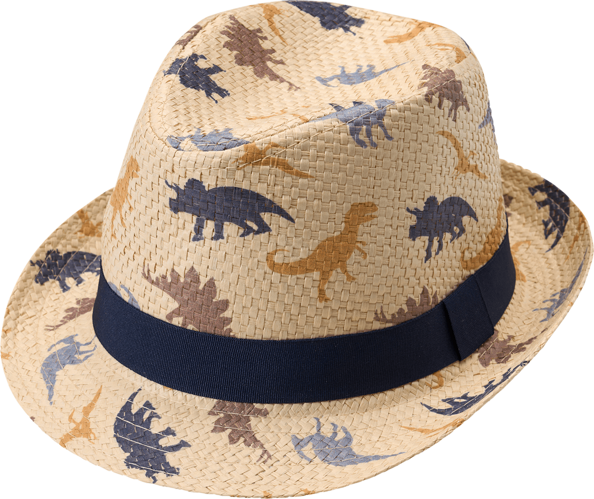 PUSBLU Strohhut mit Dino-Muster, beige, Gr. 54/55, 1 St dauerhaft ...