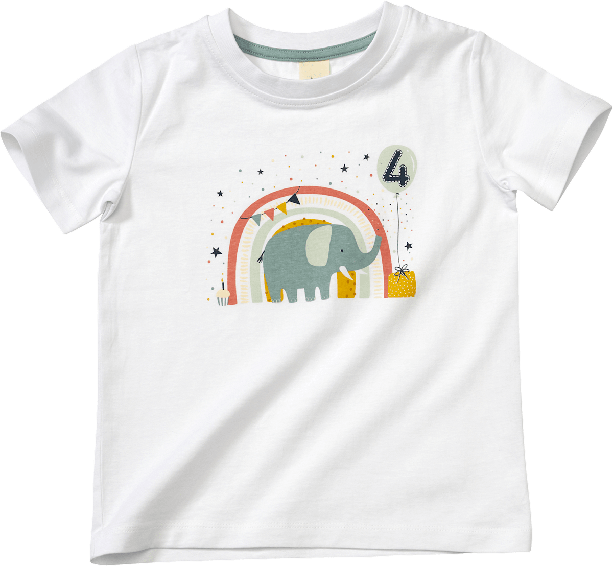 ALANA Geburtstags T-Shirt 4 Jahre, weiß, Gr. 110, 1 St dauerhaft ...