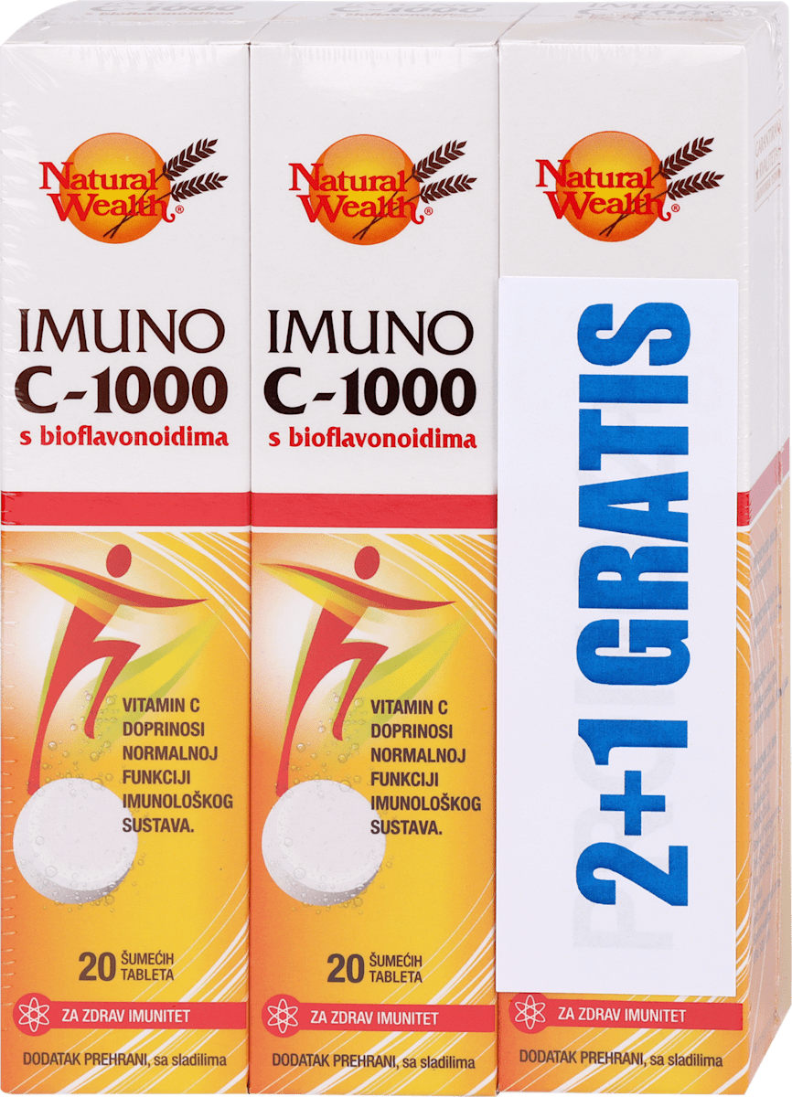 Natural Wealth Imuno C - 1000 s bioflavonoidima, 60 kom. | dm.hr
