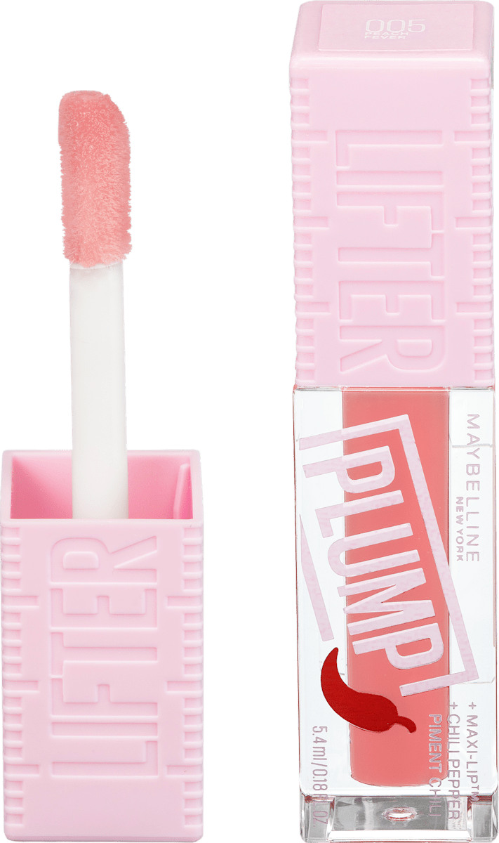 MAYBELLINE NEW YORK lesk na rty Lifter Plump 005 Peach Fever, 5,4 ml ...