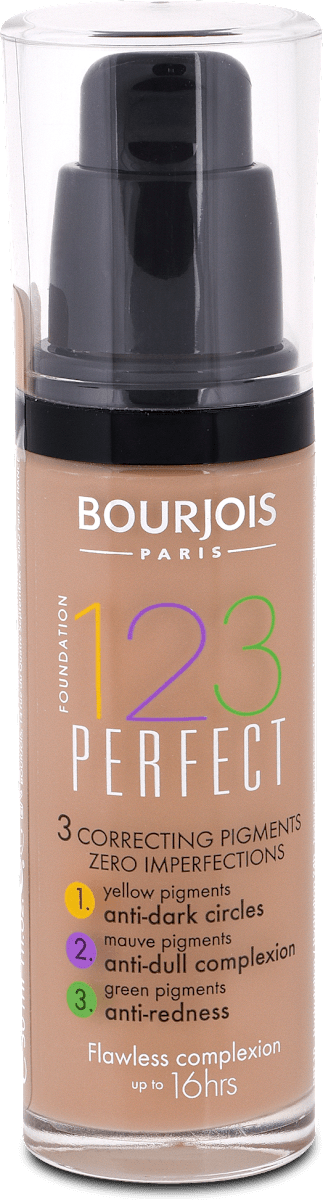 BOURJOIS PARIS 123 Perfect fond de ten 55 Dark Beige, 30 ml | dm.ro