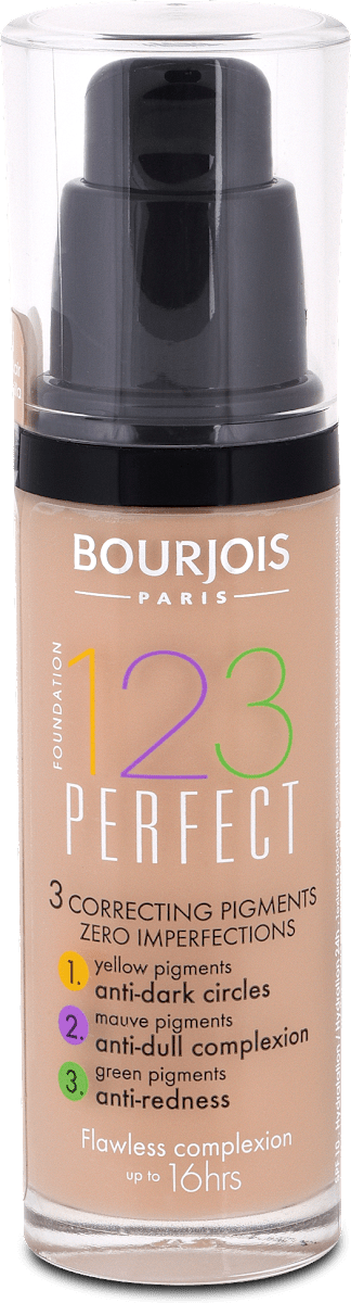 BOURJOIS PARIS 123 Perfect fond de ten 53 Light Beige, 30 ml | dm.ro