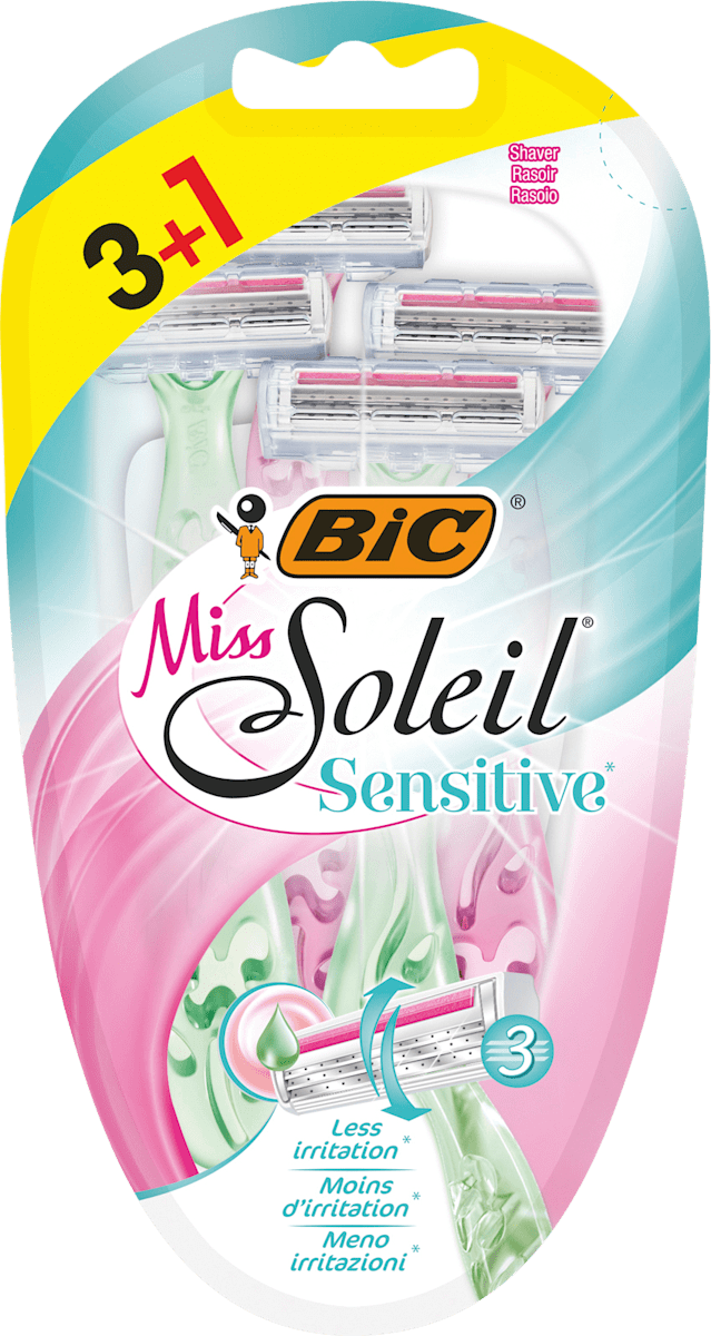 BIC Miss Soleil Sensitive ženski brijači, 3+1 gratis, 4 kom | dm.rs