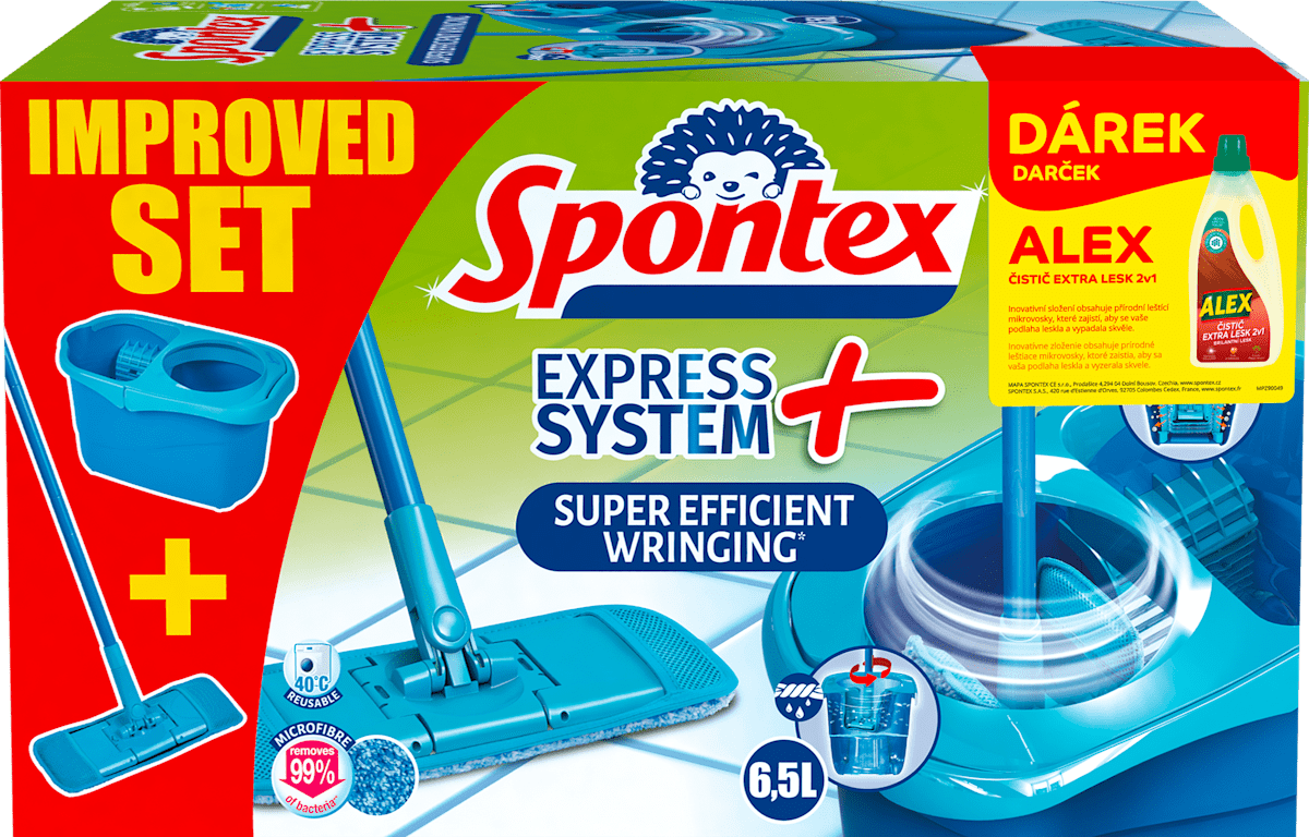 Spontex Express System+ mop a kbelík, 1 ks | dm.cz