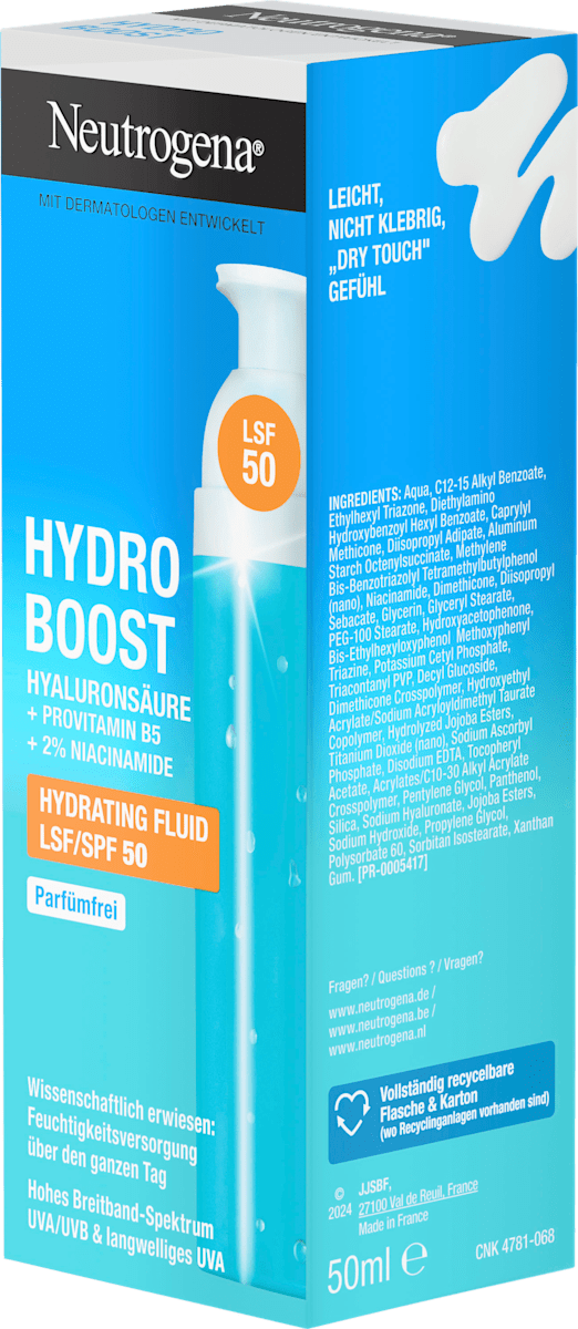 Neutrogena Fluid Hydro Boost Hydrating LSF 50, 50 ml dauerhaft günstig ...