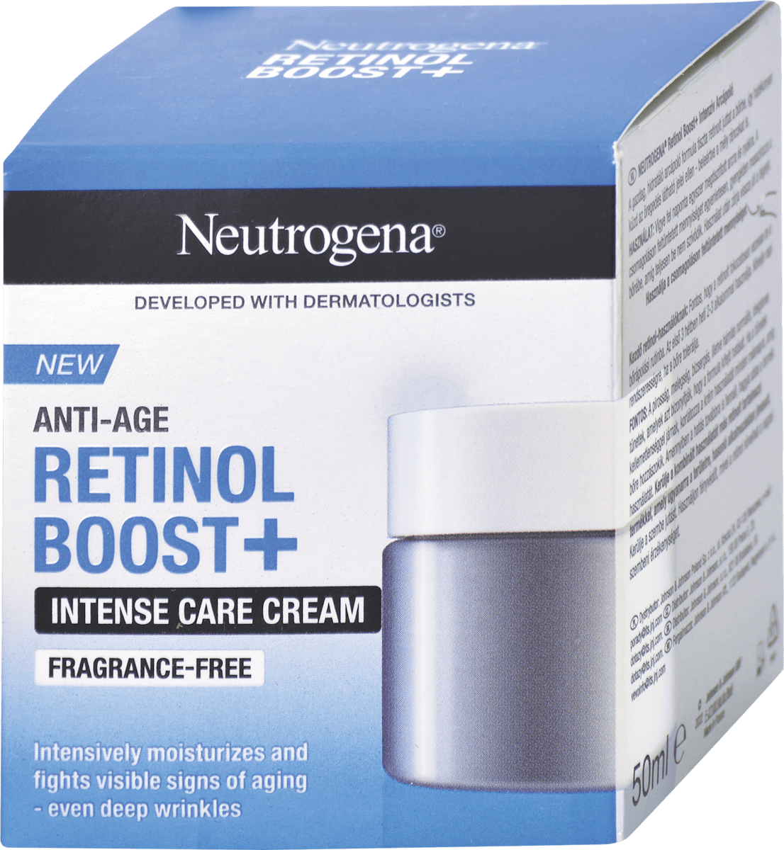 Neutrogena Intenzívny pleťový krém proti vráskam Retinol Boost+, 50 ml ...