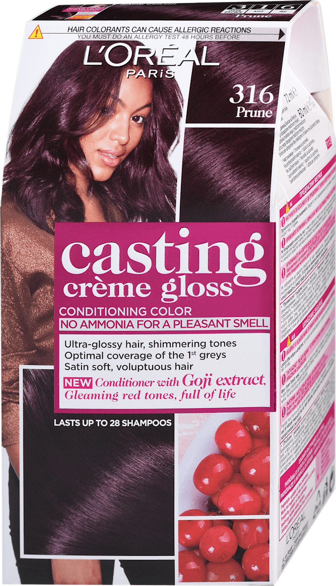 L'ORÉAL PARiS casting CRÈME GLOSS Boja za kosu 316 Prune, 1 kom. | dm ...
