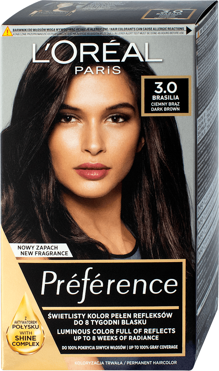 L'ORÉAL PARiS PRÉFÉRENCE Boja za kosu Braisilia 3.0 Dark Brown, 1 kom ...