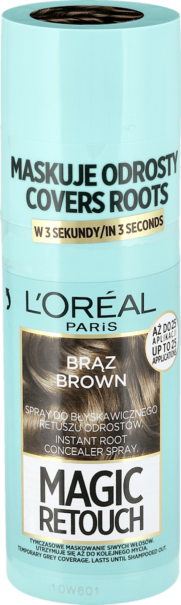 L'ORÉAL PARiS MAGIC RETOUCH Spray do retuszu odrostów, Brąz, 75 ml ...