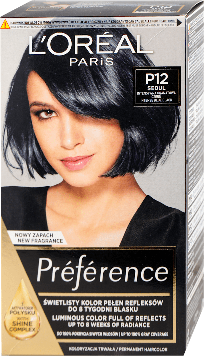 L'ORÉAL PARiS PRÉFÉRENCE Boja za kosu - Seoul P12 Intensive Blue Black ...