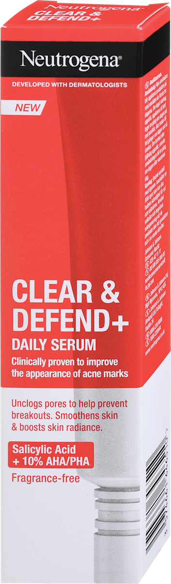 Neutrogena Denné pleťové sérum proti akné Clear & Defend+, 30 ml ...