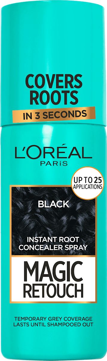 L'ORÉAL PARiS MAGIC RETOUCH Спрей за прикритие на бели коси, Black, 75 ...