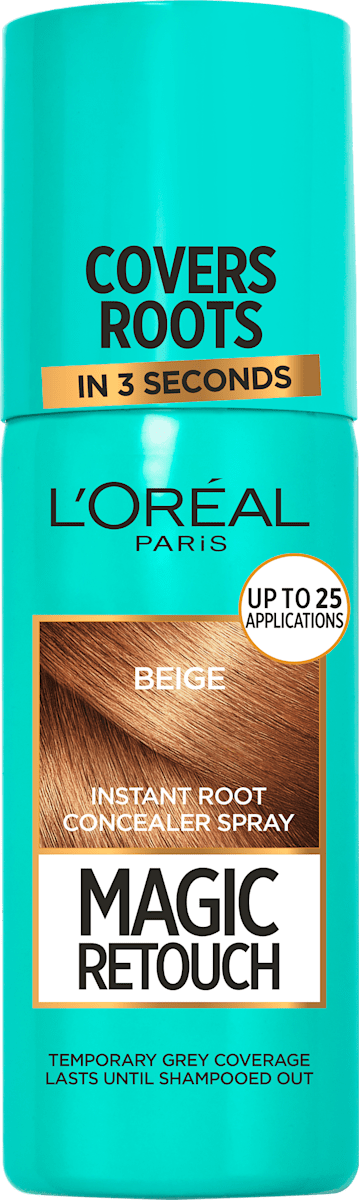 L'ORÉAL PARiS MAGIC RETOUCH Спрей за прикритие на бели коси, Beige, 75 ...