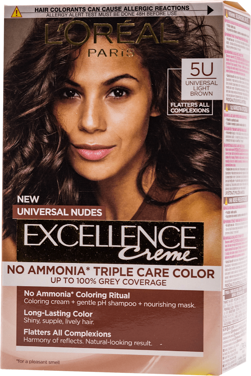 L'ORÉAL PARiS EXCELLENCE Creme Боя за коса без амоняк Nudes, Nr.5U ...