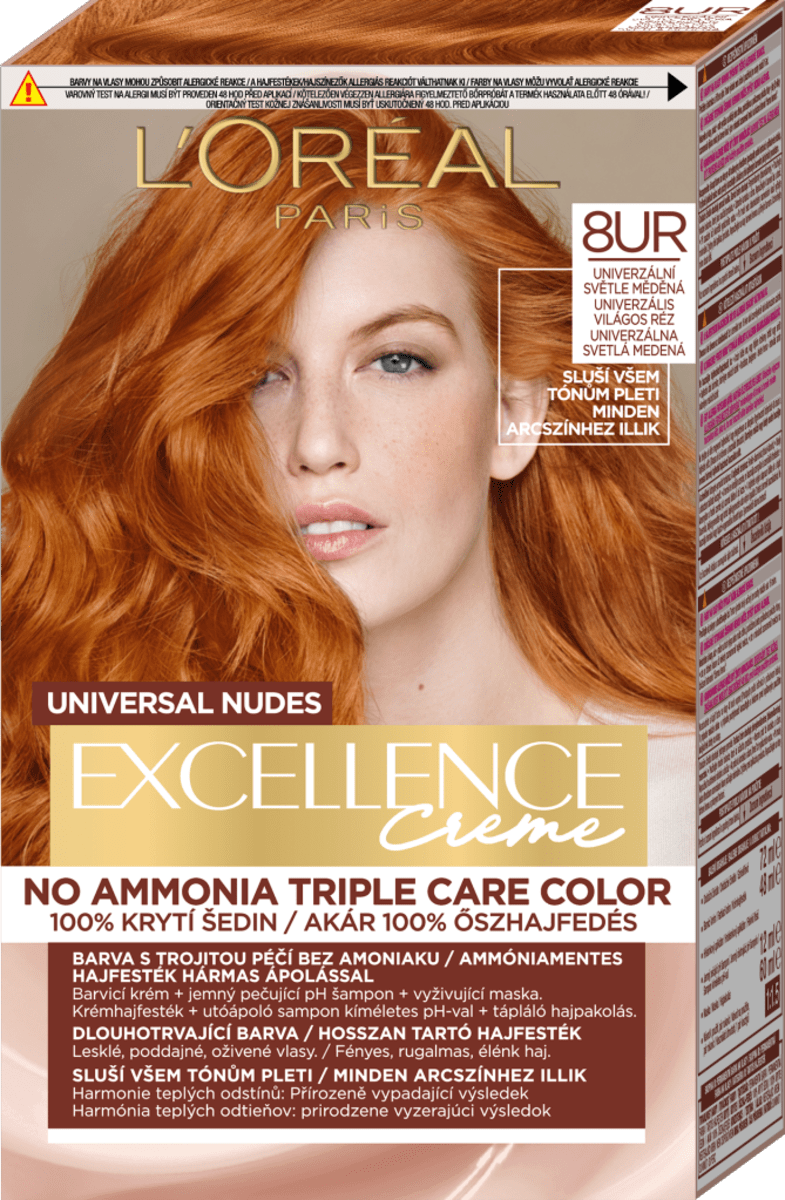 L'ORÉAL PARiS EXCELLENCE Creme Universal Nudes barva na vlasy 8UR ...