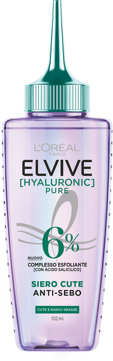 L'Oreal Paris ELVIVE Siero cute anti-sebo Hyaluronic Pure, 102 ml | dm ...