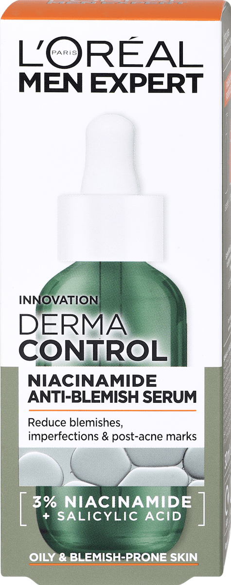 L'ORÉAL PARiS MEN EXPERT Derma Control pleťové sérum, 30 ml | dm.cz