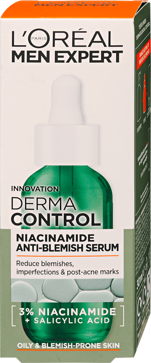 L'ORÉAL PARiS MEN EXPERT Szérum bőrhibák ellen, Derma Control, 30 ml ...