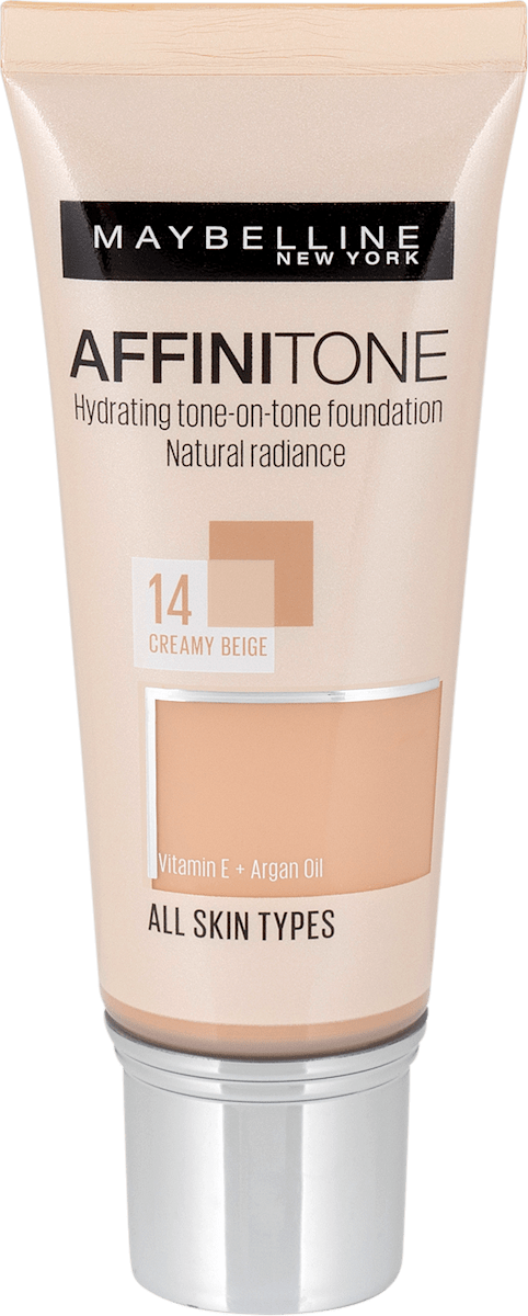 MAYBELLINE NEW YORK Affinitone tečni puder – 14 Creamy Beige, 30 ml ...