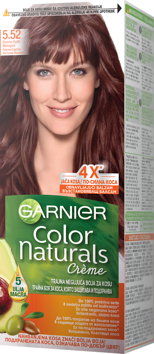 GARNIER Color naturals Boja za kosu br. 5.52, biserno plavi mahagoni, 1 ...