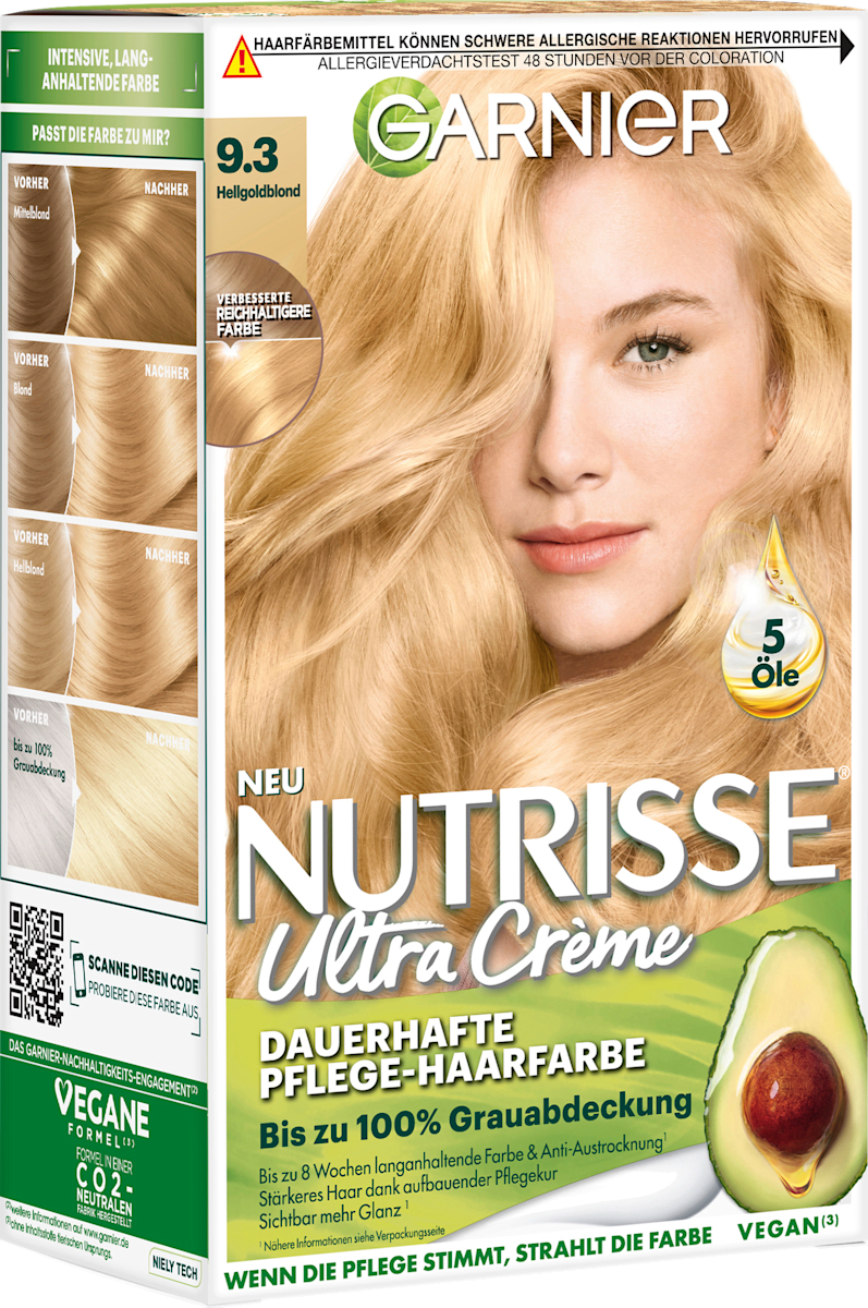 GARNIER NUTRISSE Haarfarbe 9.3 Hellgoldblond, 1 St dauerhaft günstig ...