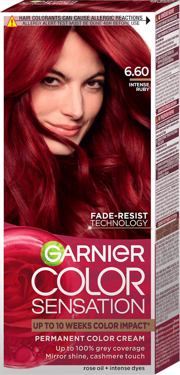 GARNIER Color Sensation Боя за коса - Nr. 6.60 Intense Ruby, 1 бр. | dm ...