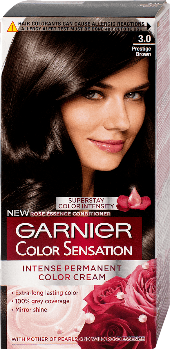 GARNIER Color Sensation Боя за коса Nr.3.0 Prestige Brown, 1 бр. | dm ...