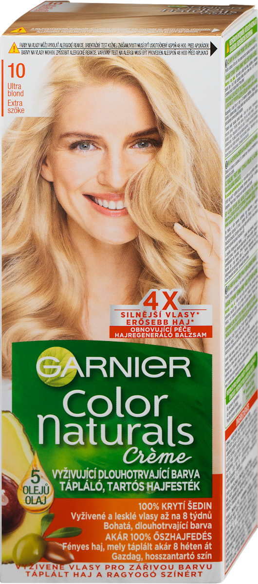 GARNIER Color naturals Farba na vlasy - 10 veľmi veľmi svetlá blond, 1 ...
