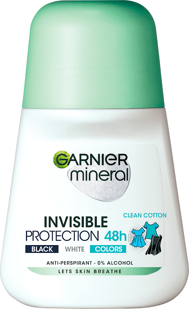 GARNIER mineral Invisible Protection antiperspirant roll-on, 50 ml | dm ...