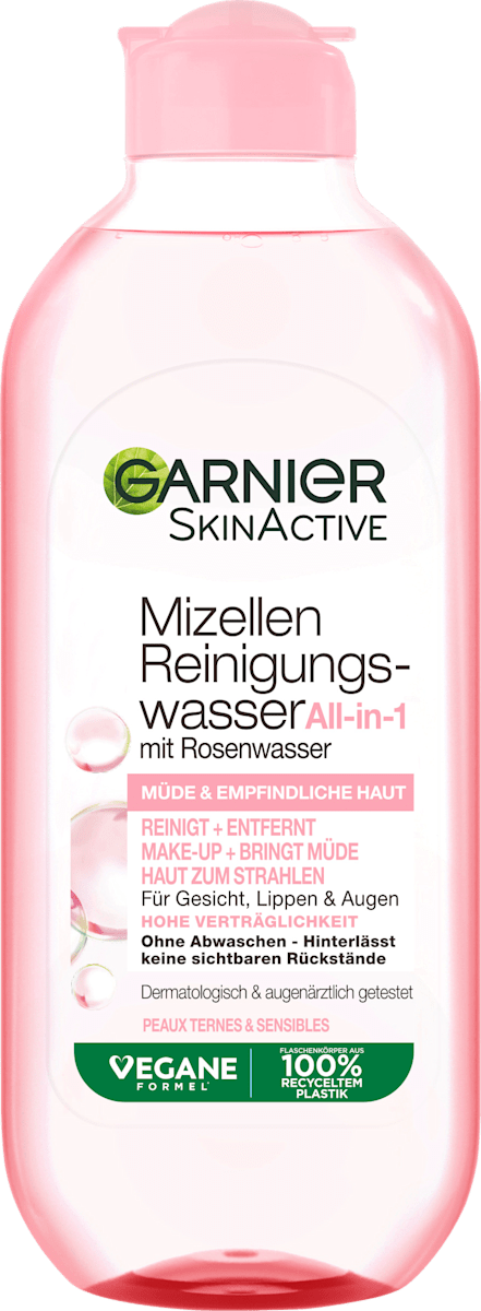Garnier Skin Active Mizellenwasser Rosenwasser All in 1, 400 ml dauerhaft günstig online kaufen ...