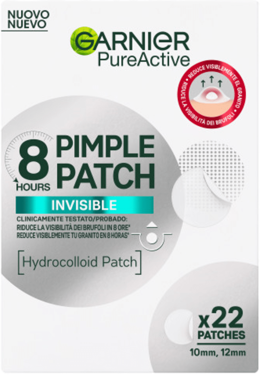 GARNIER PureActive Pimple Patch anti-brufoli Pure Active 8Hours, 22 pz ...