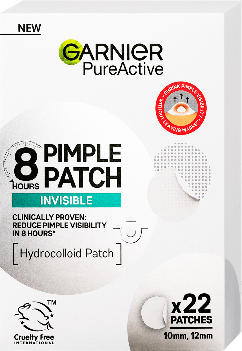 GARNIER PureActive Hidrokoloidni obliži proti mozoljem 8h Pimple Patch ...