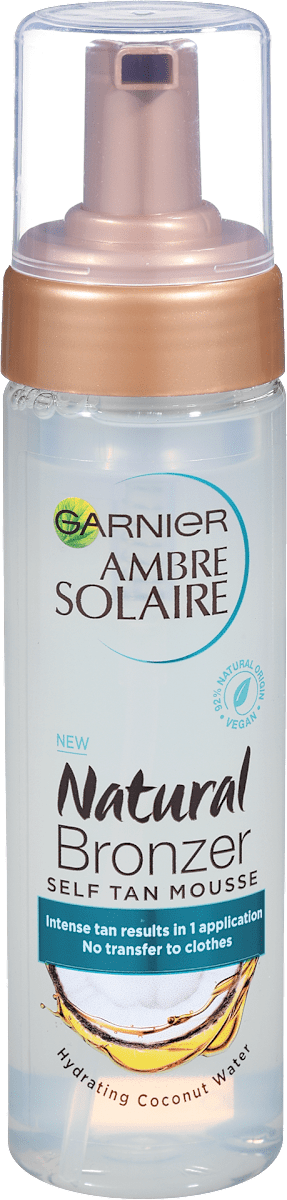 GARNIER AMBRE SOLAIRE Natural Bronzer pena za samopotamnjivanje, 200 ml ...