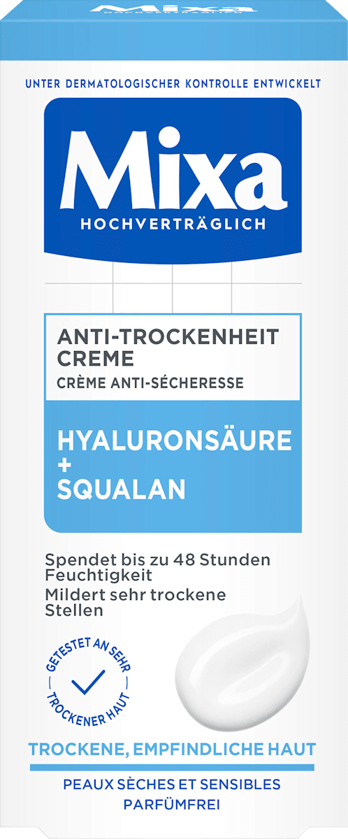 Mixa Gesichtscreme Anti-Trockenheit, Hyaluron, 50 ml dauerhaft günstig ...