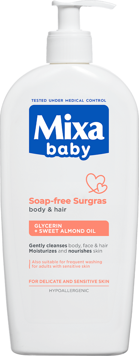 Mixa baby Mixa Baby tápláló tusfürdő és sampon, 400ml, 400 ml | dm.hu
