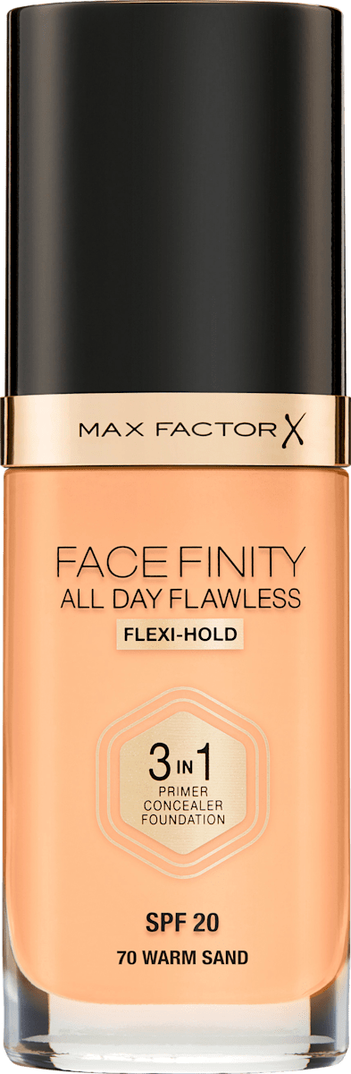 MAX FACTOR Foundation Face Finity All Day Flawless 3in1 Warm Sand 70 ...