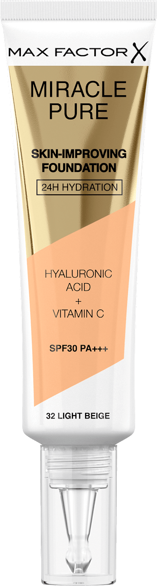 MAX FACTOR Alapozó Miracle Pure - Nr. 032 Light beige, 30 ml | dm.hu