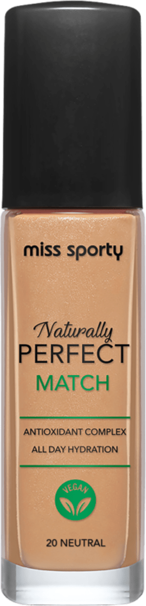 miss sporty Naturally Perfect Match fond de ten 20 Neutral, 30 ml | dm.ro