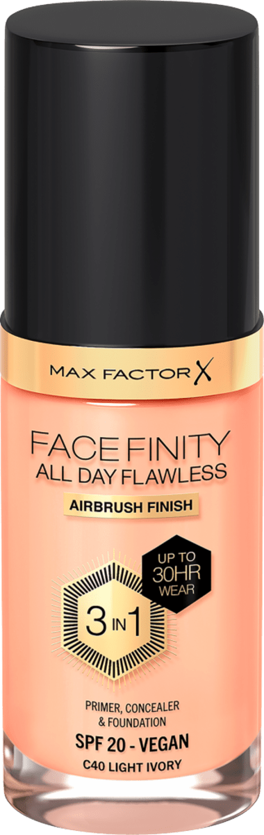 MAX FACTOR make-up Facefinity Flawless 3 v 1 40 Light Ivory, 30 ml | dm.cz