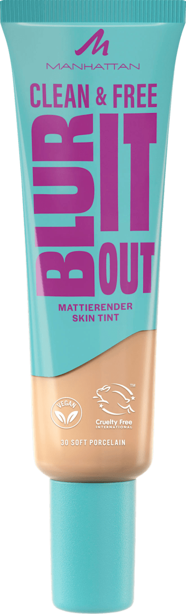 MANHATTAN Cosmetics Foundation Clean & Free Blur It Out Skin Tint 30 ...