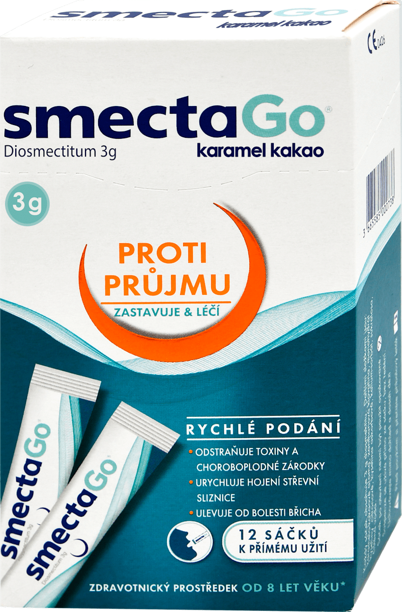 smectaGo Diosmectitum sáčky karamel & kakao, 12 ks | dm.cz