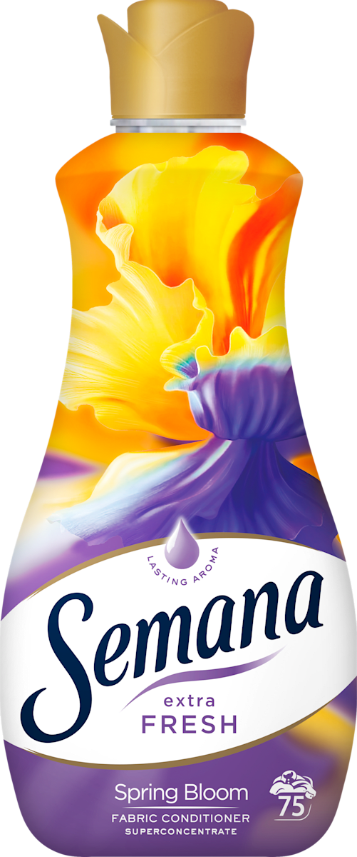 Semana Омекотител за пране Extra Fresh Spring Bloom, 75 пранета, 1,5 L ...