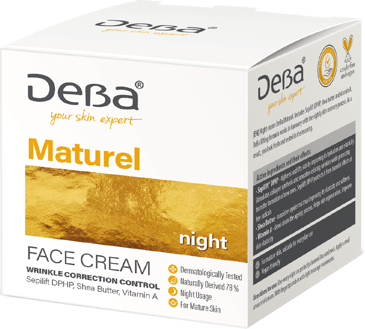 DeBa Нощен крем за лице Maturel Night, 50 ml | dm България