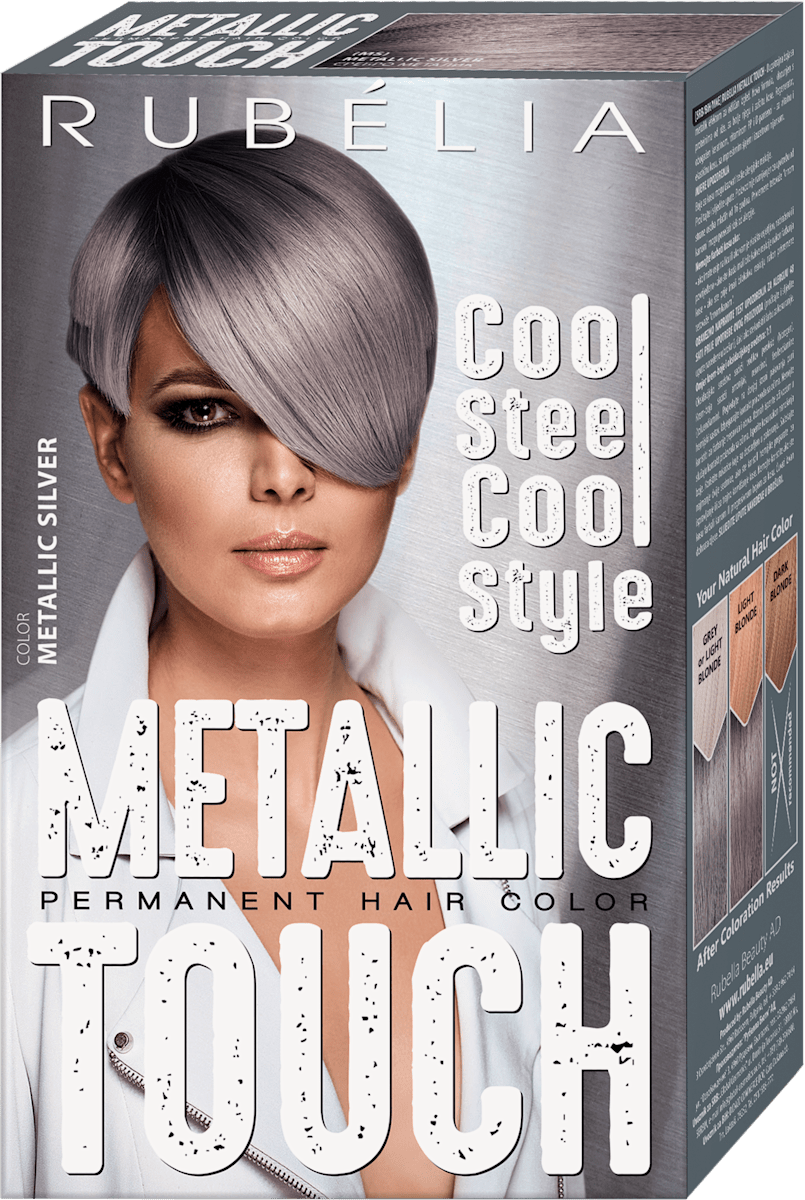 RUBÉLIA Боя за коса Metallic Touch – Сребро, 1 бр. | dm България