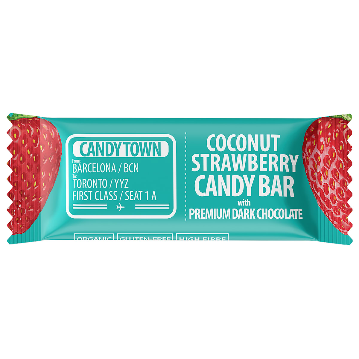 CANDY TOWN Био бар с ягода Candy Тown, 50 g | dm България
