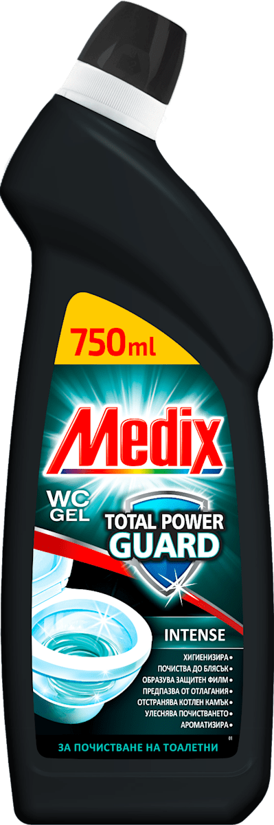 Medix Почистващ гел за тоалетна Power Intense, 750 ml | dm България