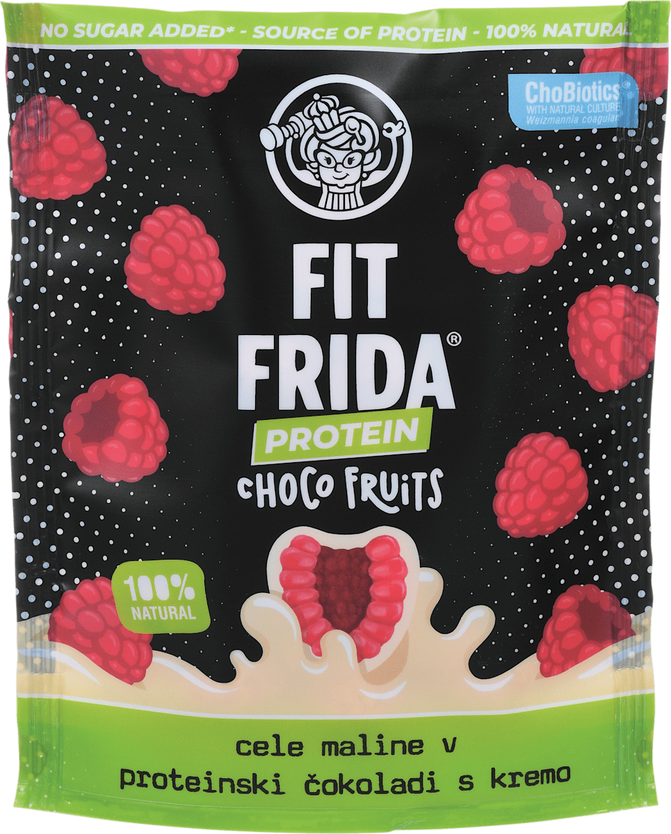 TETA FRIDA Cele maline v proteinski čokoladi s kremo, 100 g | dm.si
