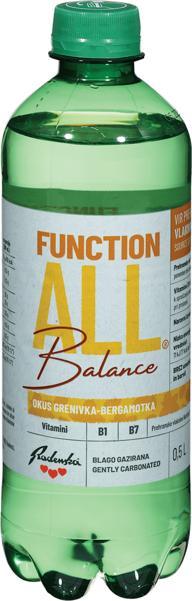 Radenska Funkcionalna pijača FunctionALL Balance, gazirana, 0,5 l | dm.si