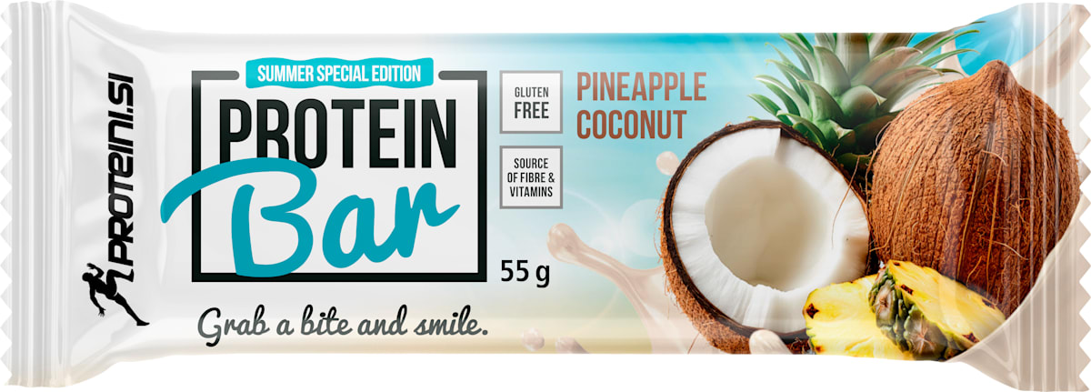 proteini.si Beljakovinska ploščica Pineapple Coconut, 55 g | dm.si