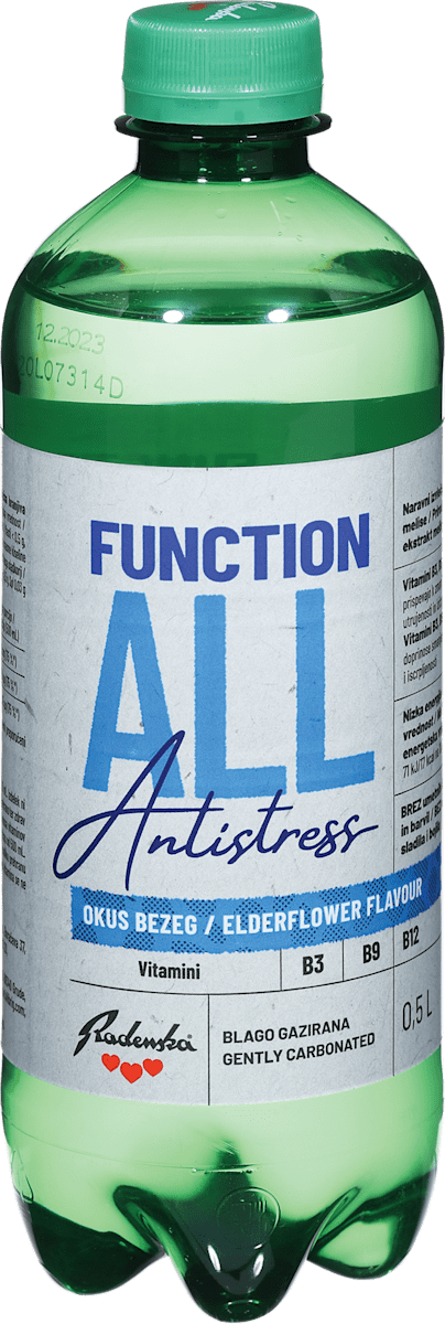 Radenska Funkiconalna pijača FunctionALL Antistress, gazirana, 0,5 l ...